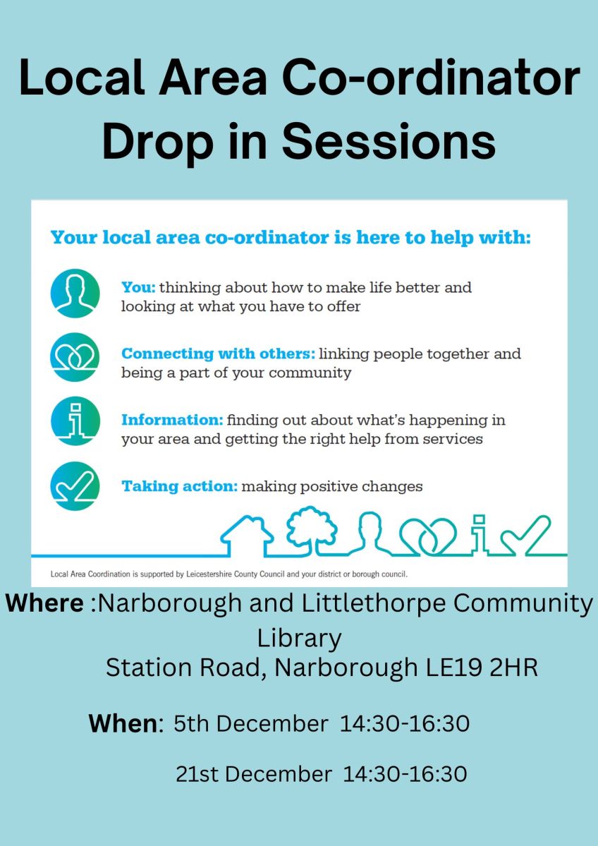 Local Area Co-ordinator Drop In Sessions – Narborough and Littlethorpe ...