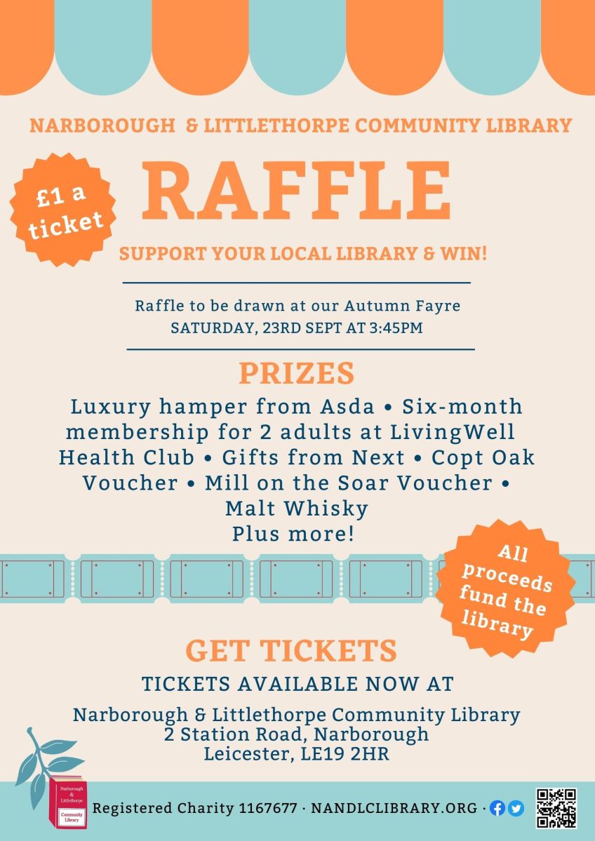 Raffle – Win Prizes and Support The Library – Narborough and ...