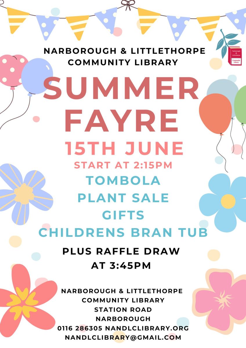 Summer Fayre – Narborough and Littlethorpe Community Library